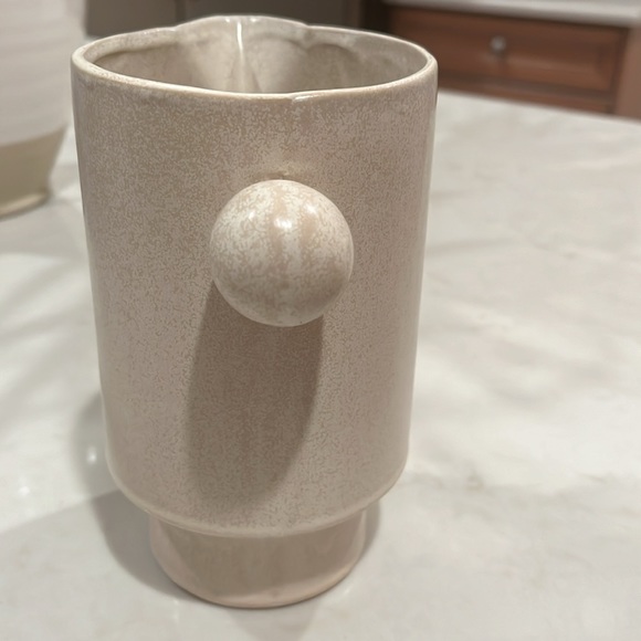 Creative Co-Op | Accents | Creative Coop Beige Modern Stoneware Pitcher ...